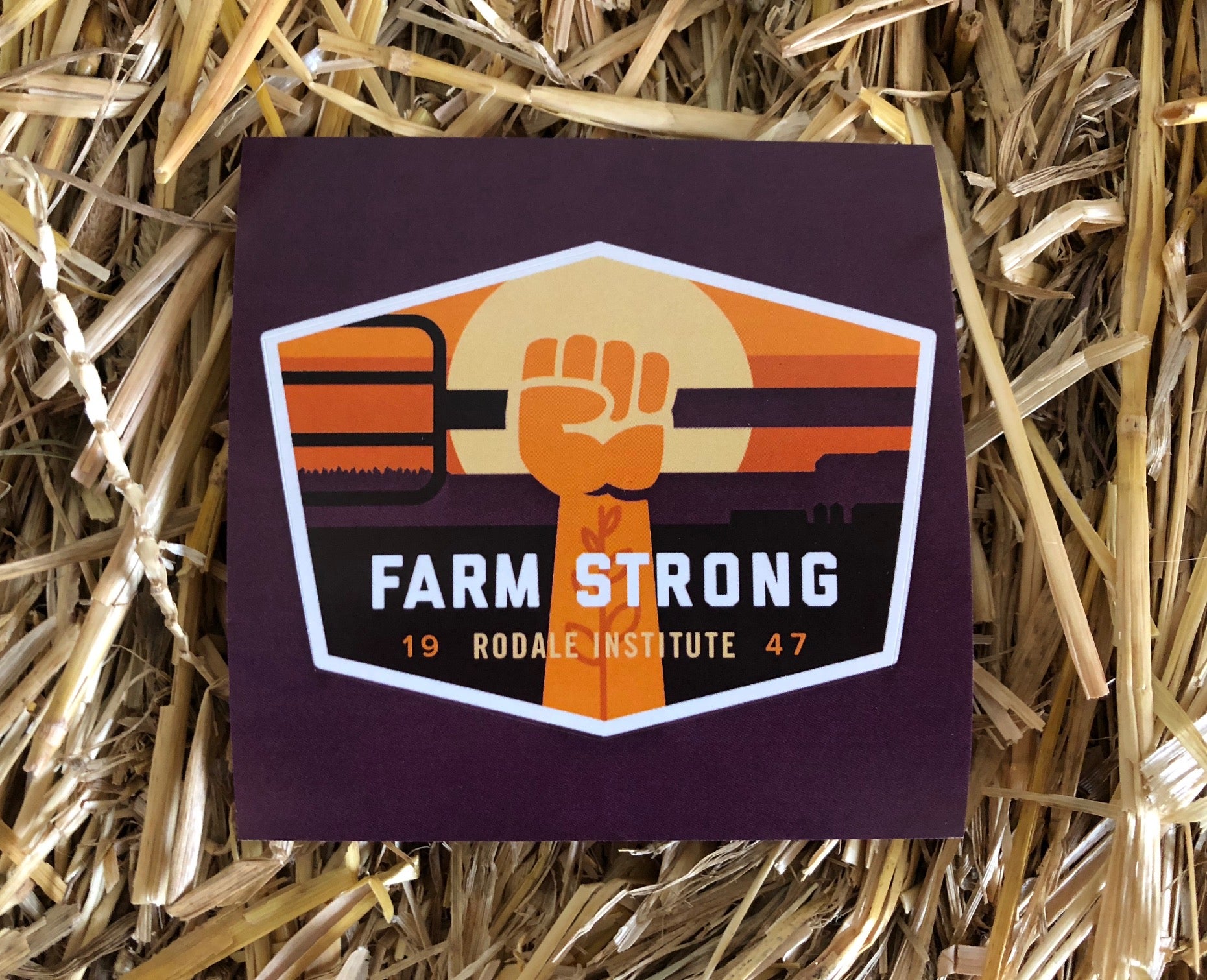 Sticker, Farm Strong | Rodale Institute Garden Store